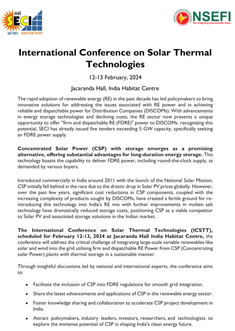 International ZOOM Conference on Solar Thermal Technologies Hosted by ...